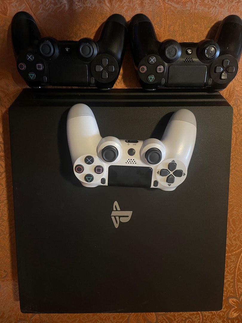 PS4 Pro 1TB with 9 games and 3 DS4, Video Gaming, Video Game Consoles, PlayStation on Carousell