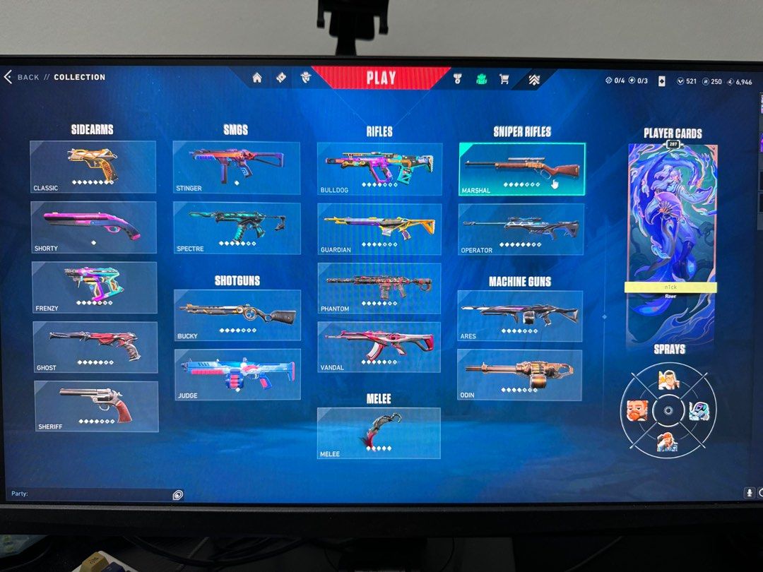 Radiant buddy 63 Premium skins Valorant Account, Video Gaming, Gaming ...