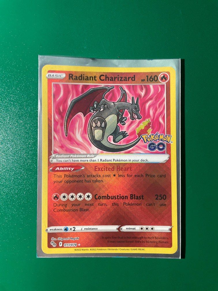 Radiant Charizard Pokemon Go Set, Hobbies & Toys, Memorabilia ...