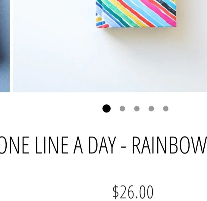 Rainbow One Line a Day A Five-Year Memory Book, Hobbies & Toys ...