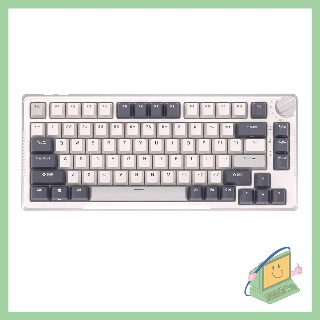 RKH81 RGB Wireless Bluetooth Mechanical Keyboard with Hotswap & Gasket ...