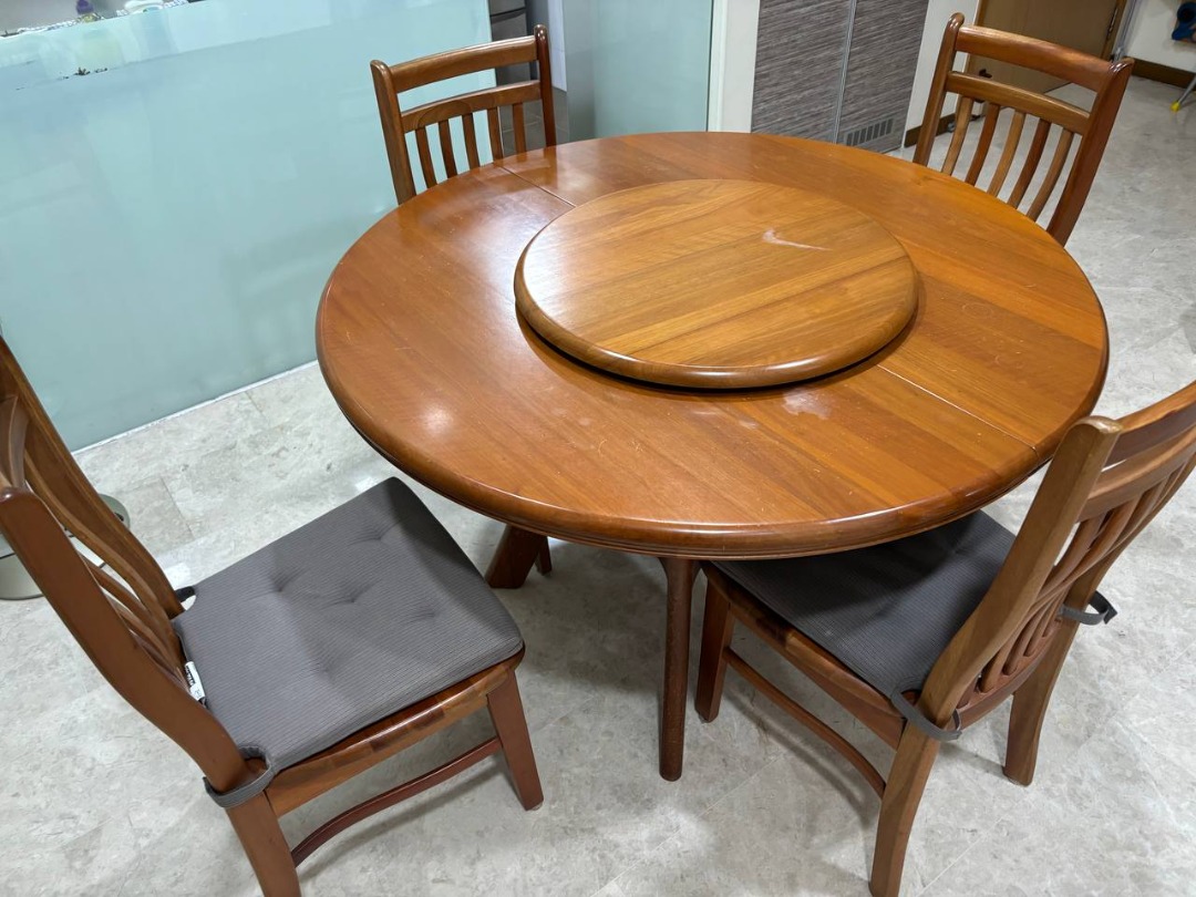 Round Dining Table Set Expandable (with the possible option of ...