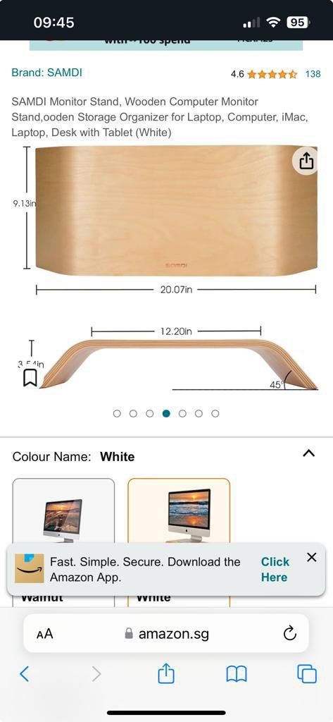 SAMDI Monitor Stand, Computers & Tech, Parts & Accessories, Other ...