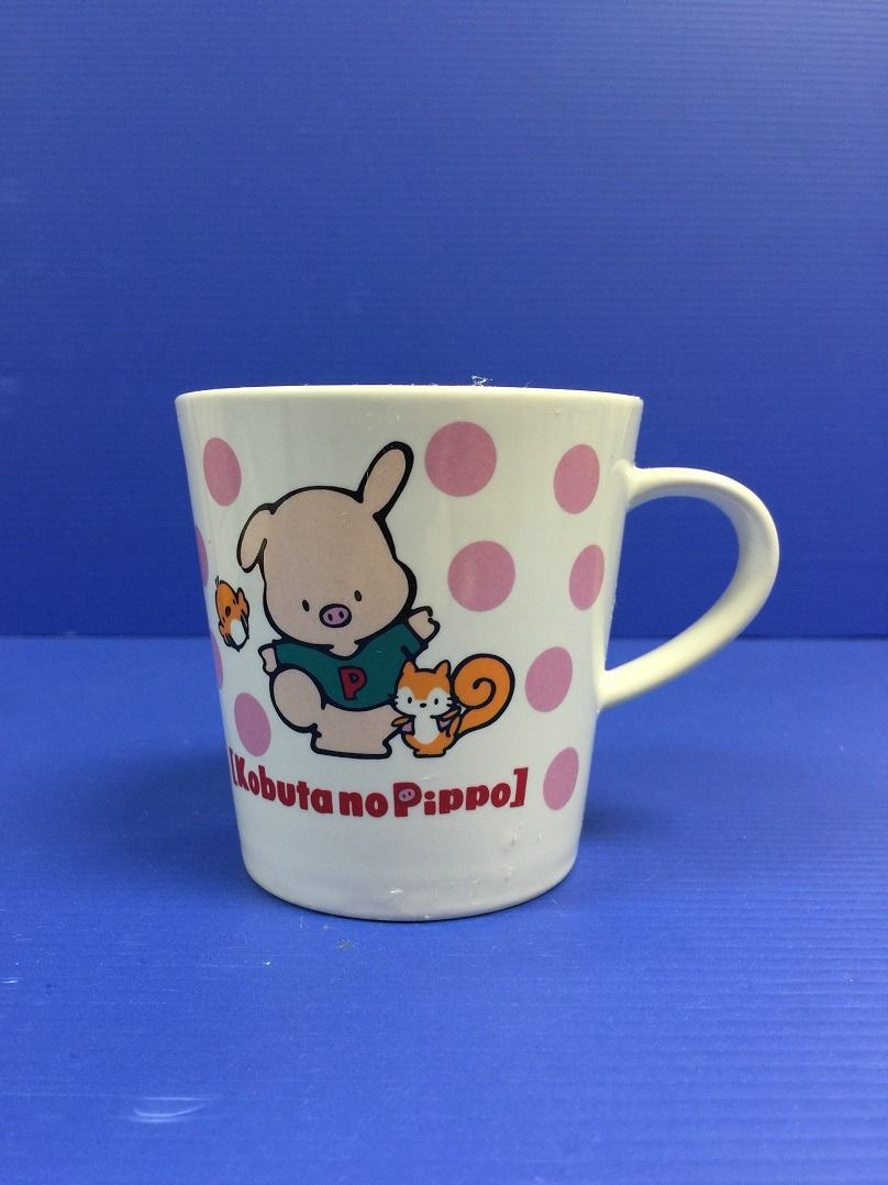 Sanrio Kobuta no Pippo 肥豬1997年瓷杯 , 傢俬＆家居, 廚具和餐具, 茶具配件 - Carousell