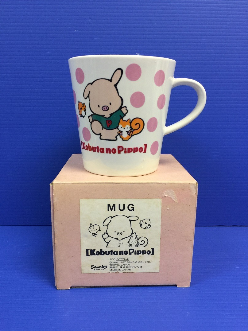Sanrio Kobuta no Pippo 肥豬1997年瓷杯 , 傢俬＆家居, 廚具和餐具, 茶具配件 - Carousell