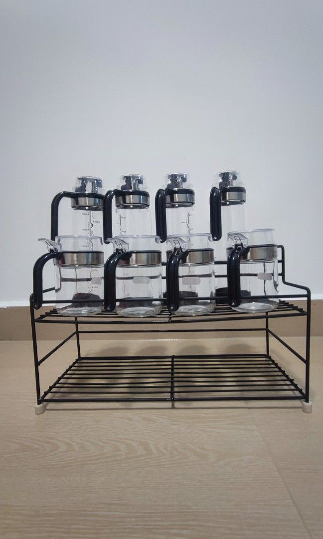 Sauce Rack Organiser with Bottles and Cans, Furniture & Home Living ...