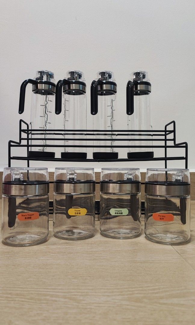 Sauce Rack Organiser with Bottles and Cans, Furniture & Home Living ...
