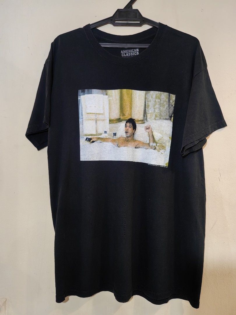 Scarface - Tony Montana bubble s bath, Men's Fashion, Tops & Sets ...