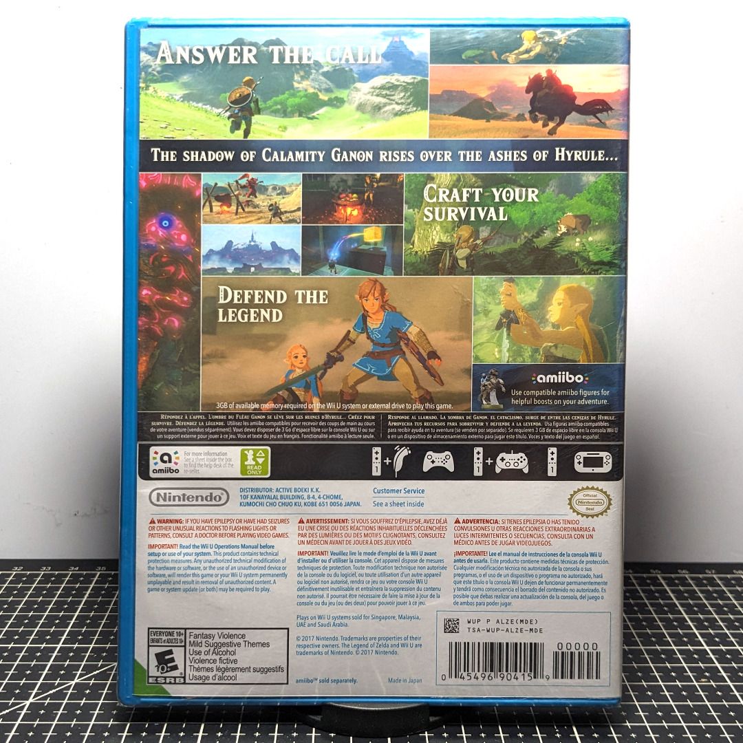 Sealed The Legend of Zelda: Breath of the Wild BOTW Wii U Game, Video ...