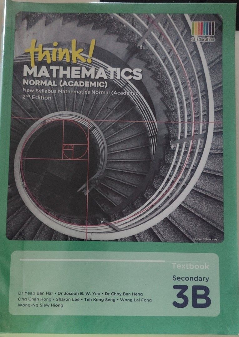 Sec 3 Think Maths text book 3B (NA), Hobbies & Toys, Books & Magazines ...