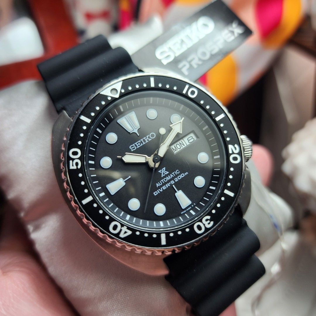 Seiko Prospex Turtle Reissue Black Dial SRP777, Men's Fashion, Watches ...