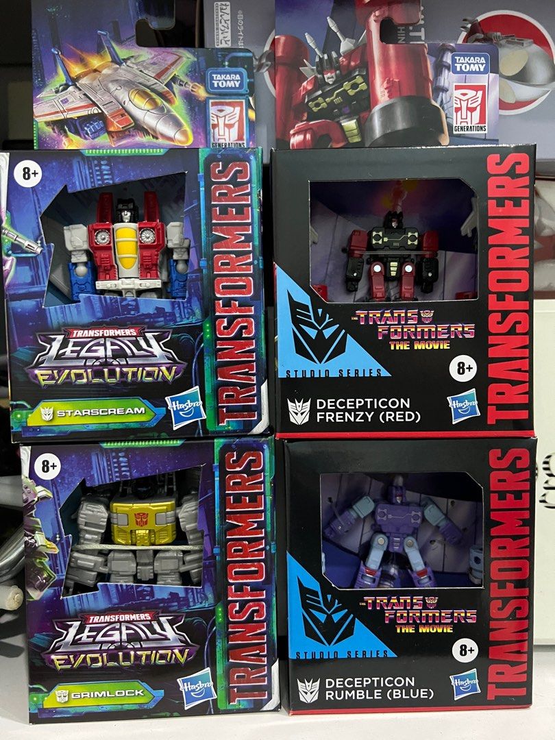 (Set of 4 $150) Transformer Legacy evolution Starscream Grimlock and ...