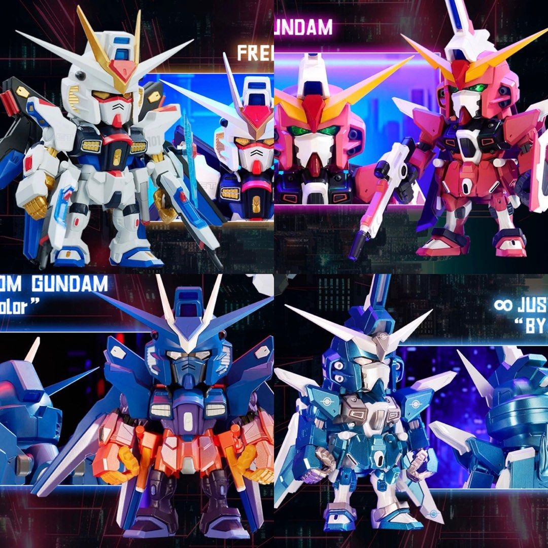 (Set of 8) QSMV MINI - Gundam seed / seed destiny - strike freedom and ...