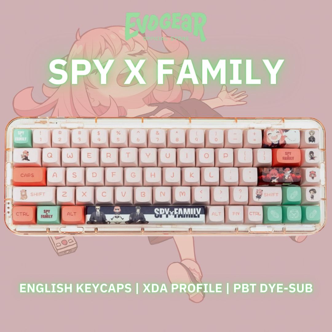 {SG FREE DELIVERY} Kuromi | Spy X Family | Matcha Keycaps | Coral Sea ...
