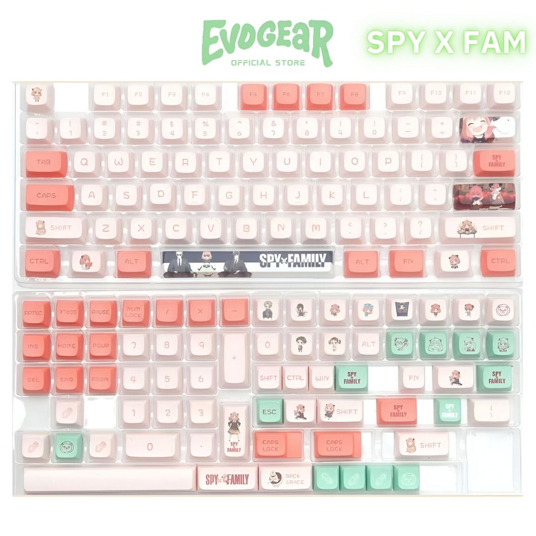 {SG FREE DELIVERY} Kuromi | Spy X Family | Matcha Keycaps | Coral Sea ...