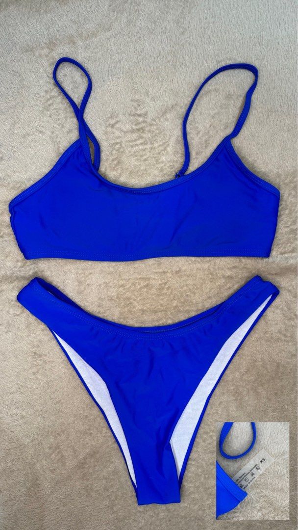 Shein blue bikini set, Women's Fashion, Swimwear, Bikinis & Swimsuits ...