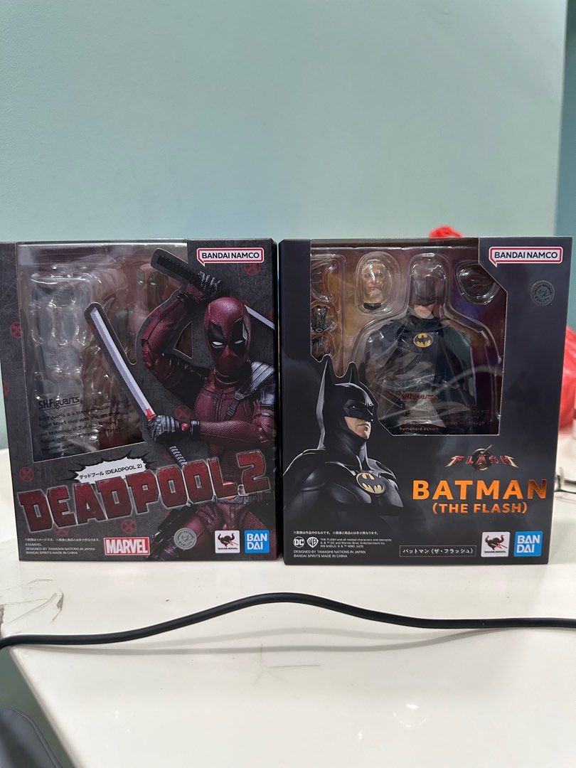 SHF Deadpool v2 and Batman (The Flash), Hobbies & Toys, Toys & Games on ...