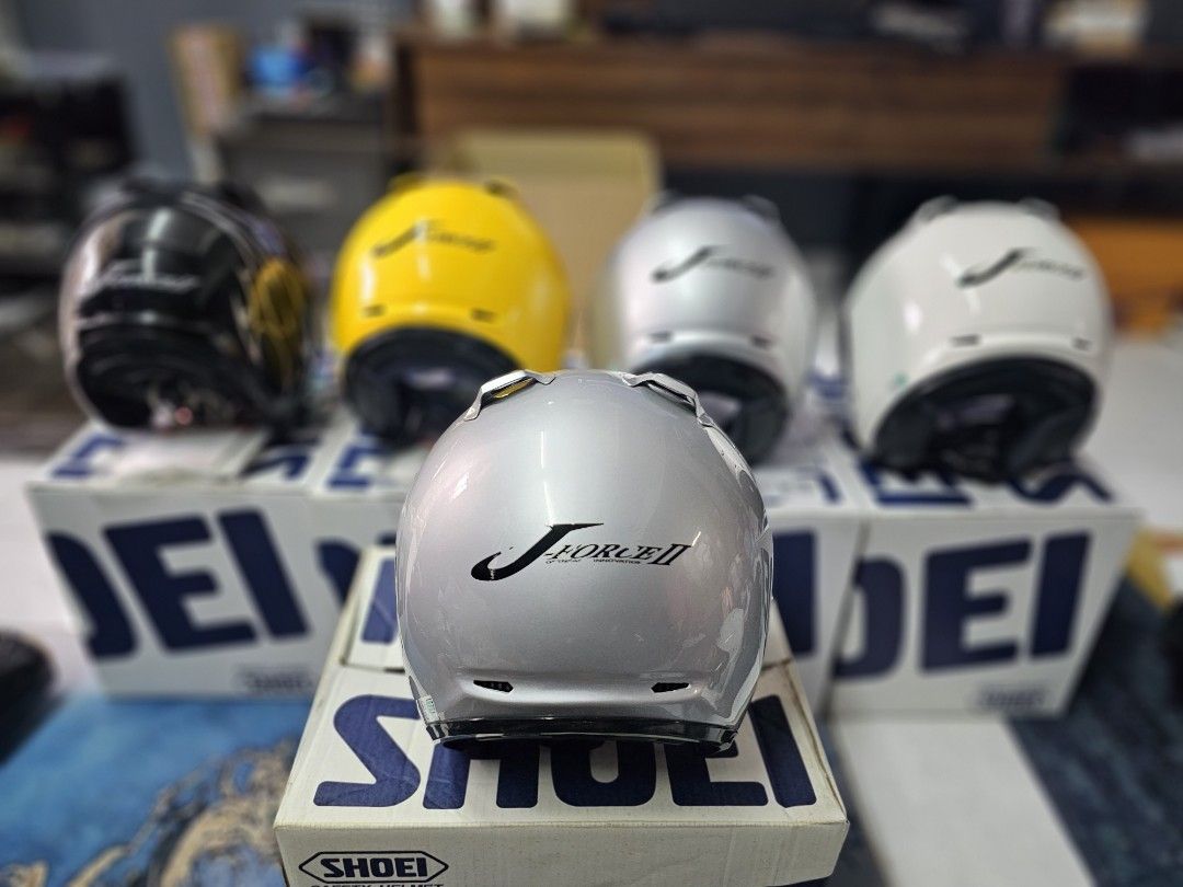SHOEI JFORCE 2 SILVER ORIGINAL, Motorcycles, Motorcycle Apparel on ...