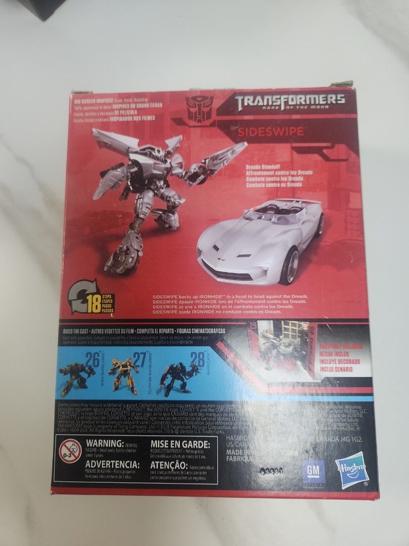 SIDESWIPE TRANSFORMERS STUDIO SERIES 29, Hobbies & Toys, Toys & Games ...