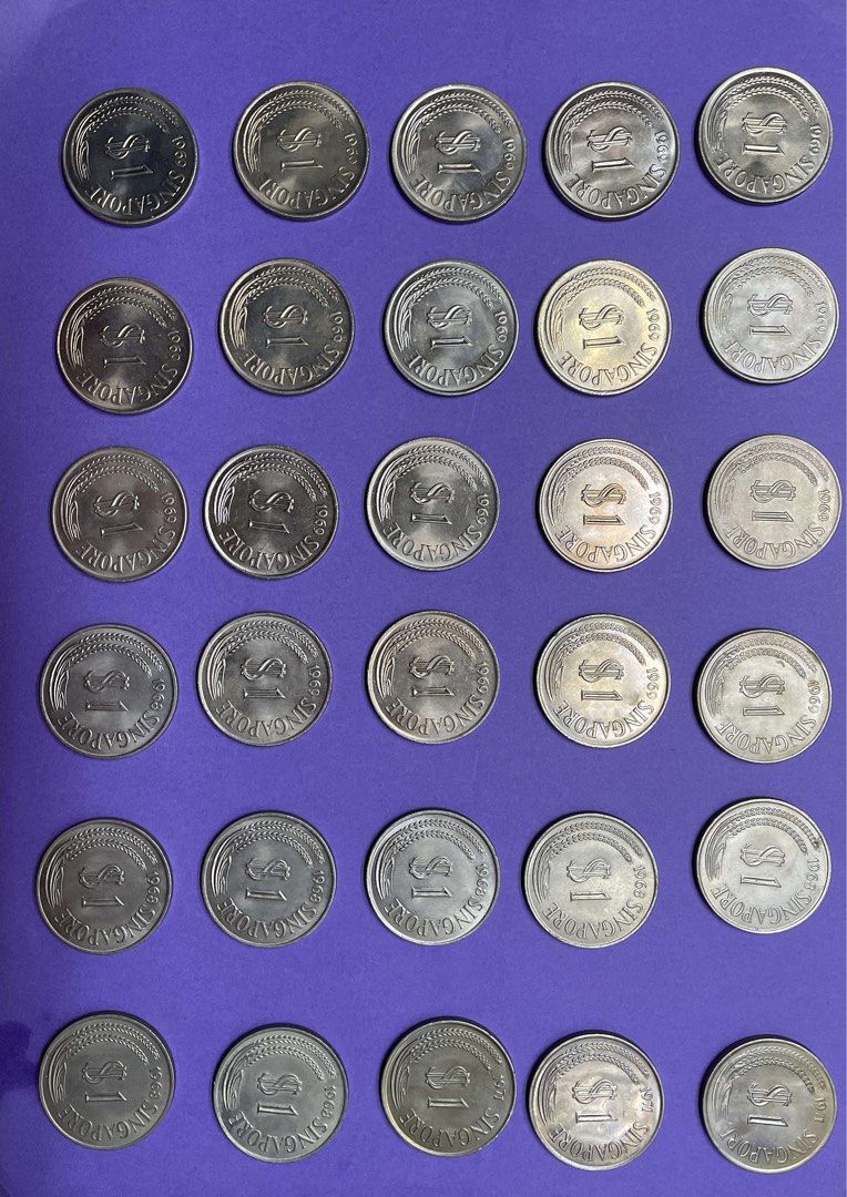 Singapore old $1 coins, Hobbies & Toys, Memorabilia & Collectibles ...