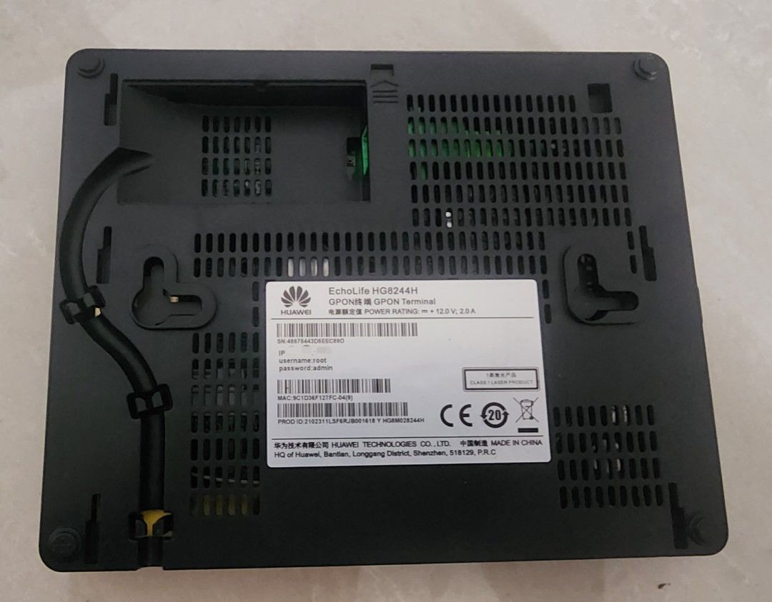 Singtel Optical Network Router (Huawei), Computers & Tech, Parts ...