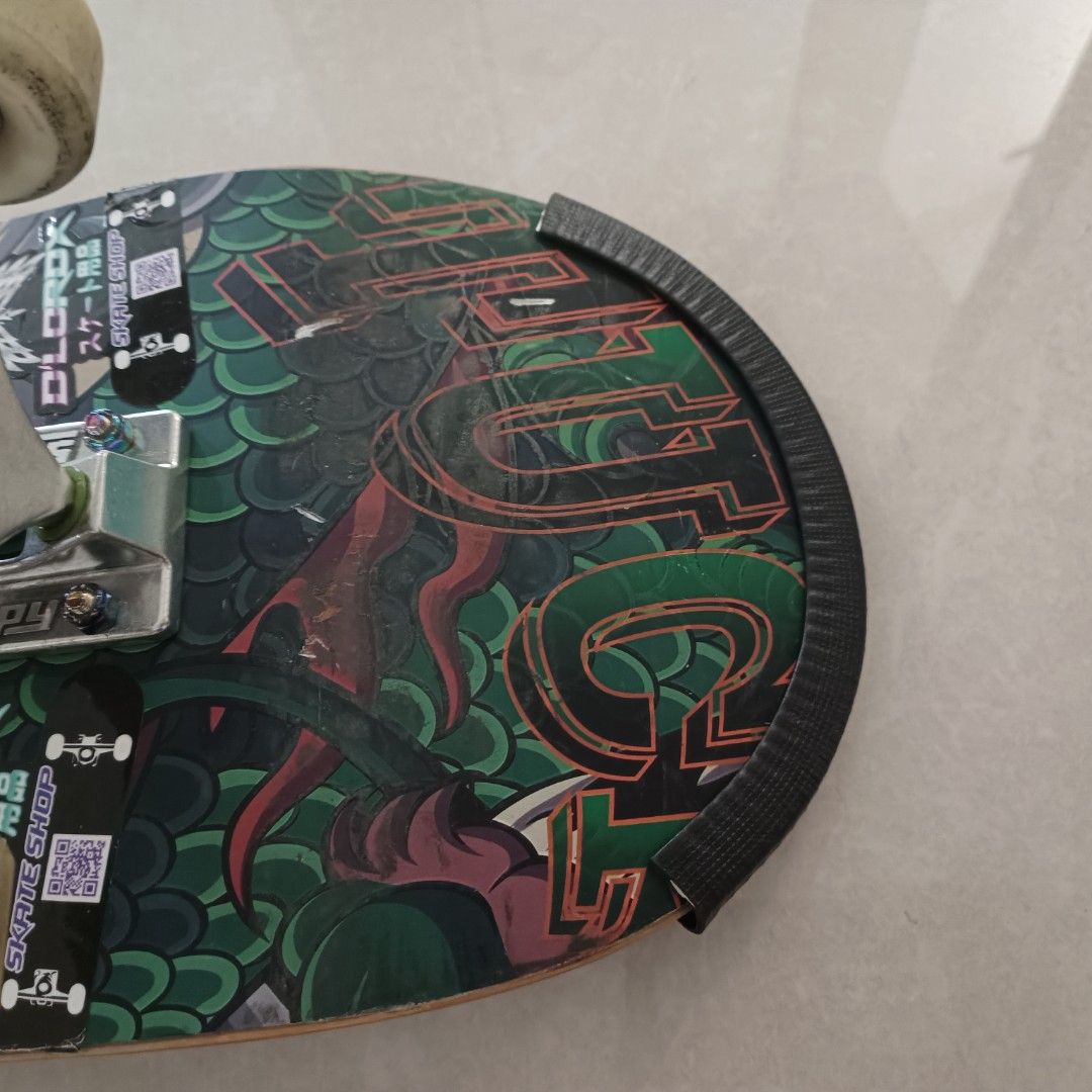 Skateboard Nose and Tail Thick rubber padded Protector, Sports ...
