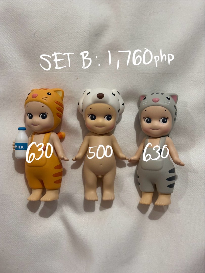 sonny angel red tabby dalmi and silver tabby set, Hobbies & Toys, Toys ...
