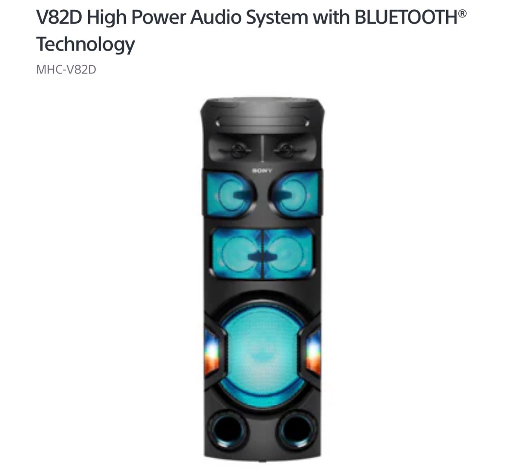 SONY MHC-V82D wireless speaker, Audio, Soundbars, Speakers & Amplifiers ...