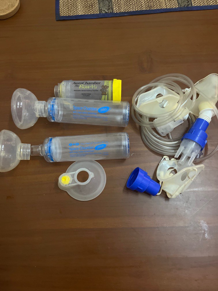 Space chamber (x2), aero chamber (x1),Pipe N Mask, Health & Nutrition ...