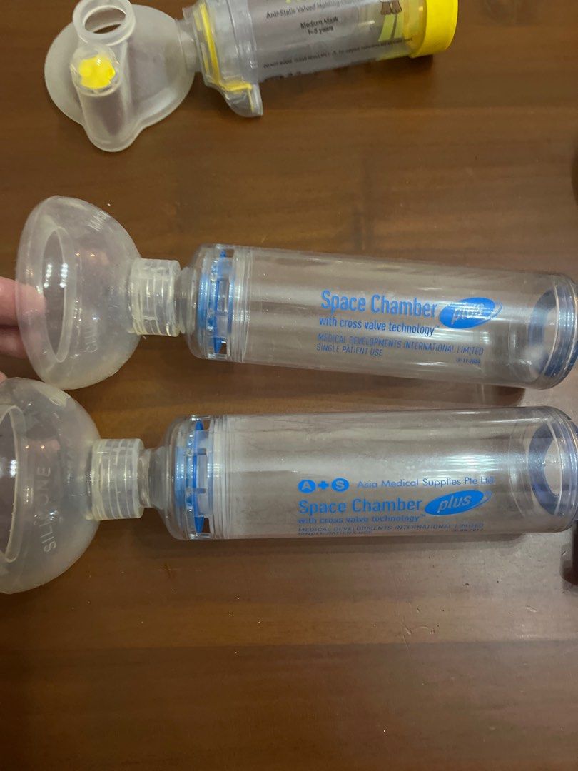 Space chamber (x2), aero chamber (x1),Pipe N Mask, Health & Nutrition ...