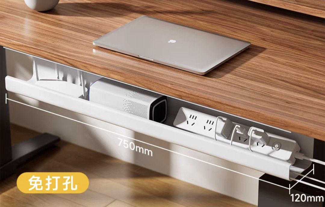 Study Table Cable Management Organiser, Furniture & Home Living, Home ...