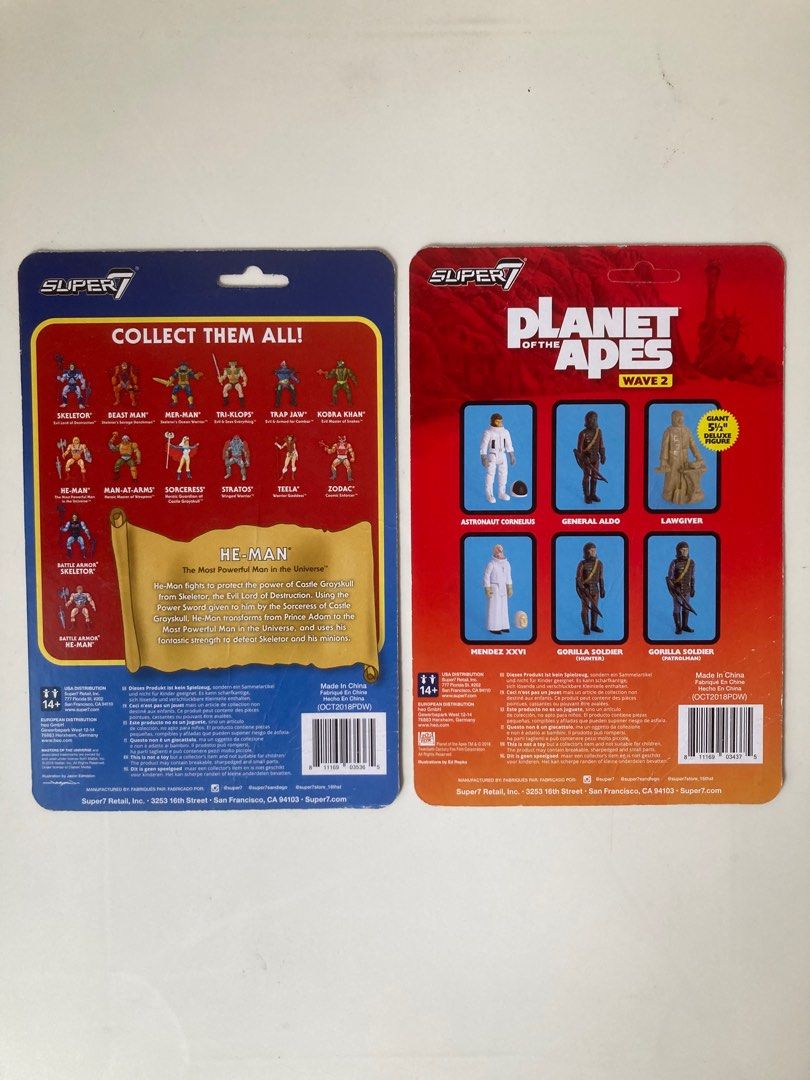 Super7 ReAction Figures MOTU Master of the Universe He-Man Planet of ...