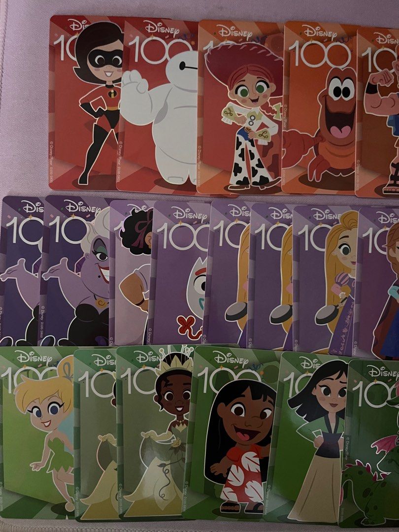 TCG Disney 100 Fun Card Bundle Individual, Hobbies & Toys, Toys & Games ...
