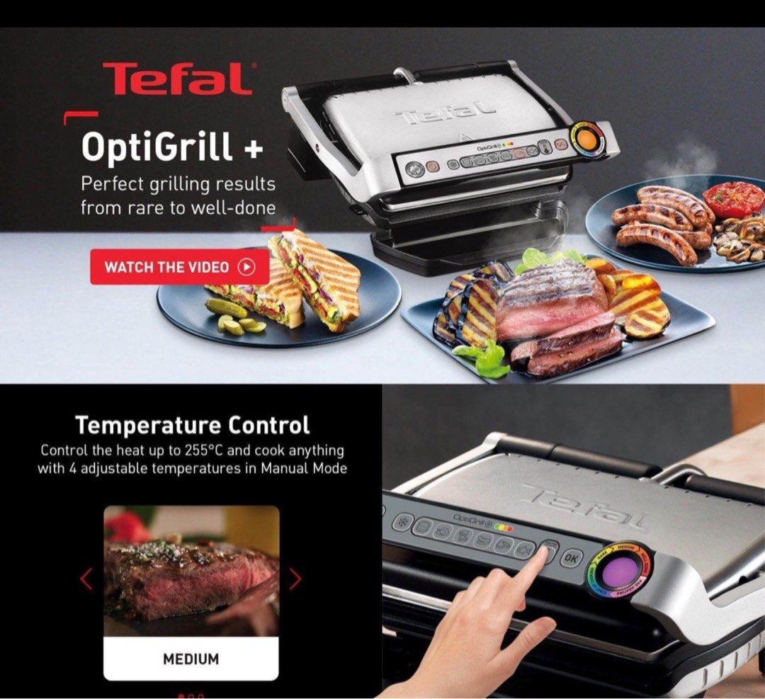 Tefal optigrill, TV & Home Appliances, Kitchen Appliances, BBQ, Grills ...