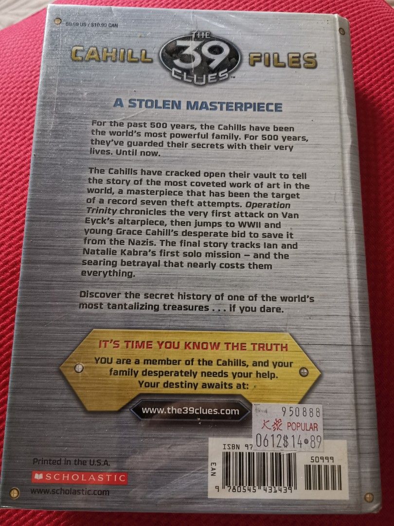 The 39 Clues. Cahill Files by Scholastic, Hobbies & Toys, Books ...