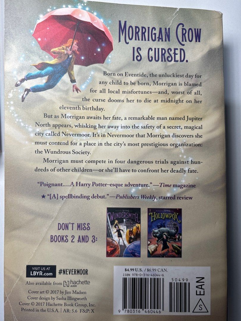 The Trials Of Morrigan Crow Series, Hobbies & Toys, Books & Magazines ...