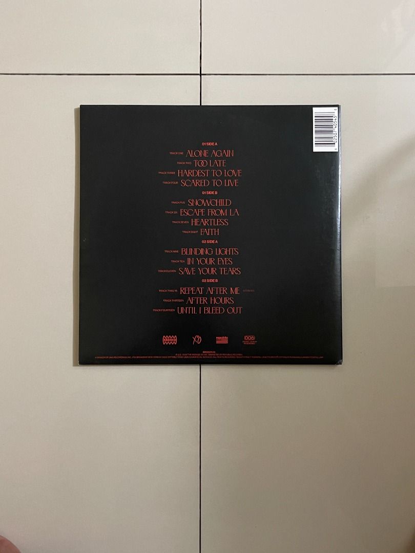The Weeknd – After Hours (2xLP Limited Edition Gold with Red Splatter ...