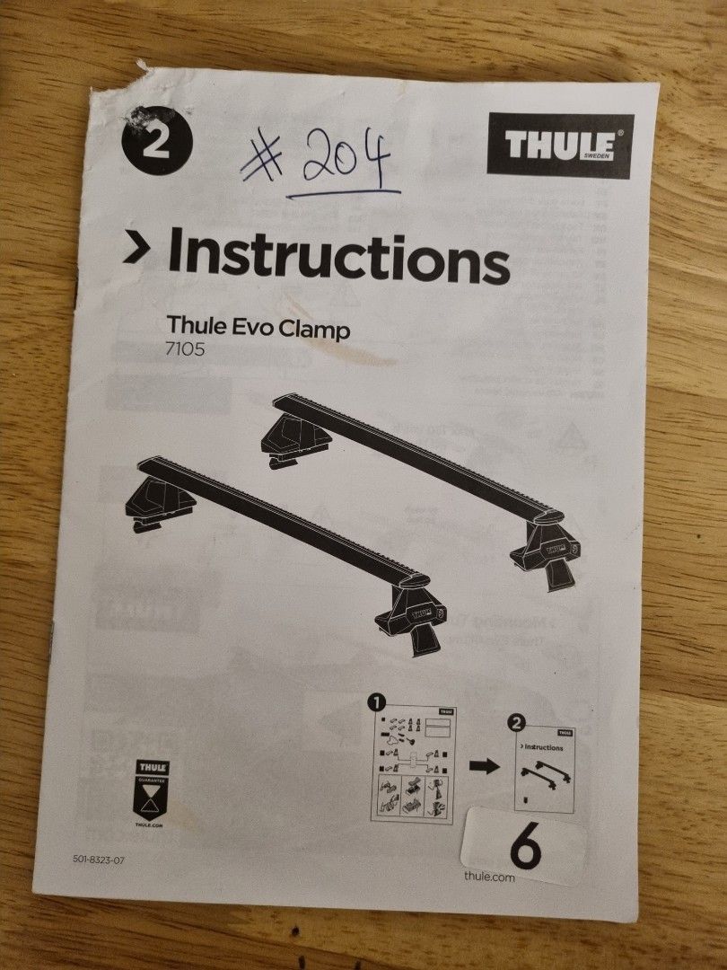 Thule roof rack system SquareBar evo, Car Accessories, Accessories on ...