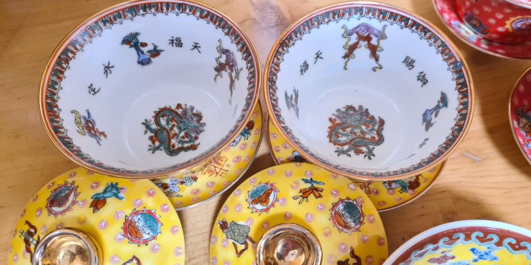 Traditional Chinese Tea Cups Da Wan Cha, Furniture & Home Living ...