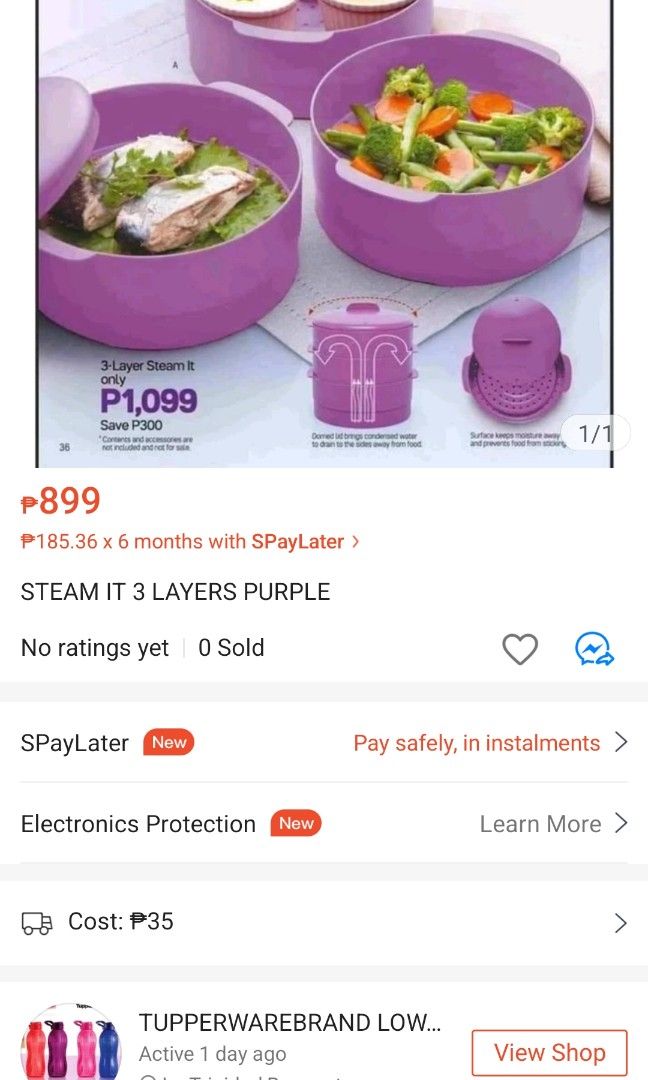 Tupperware steamer, Furniture & Home Living, Kitchenware & Tableware ...