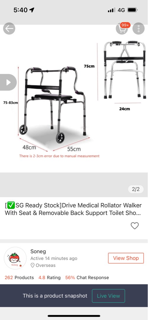 U shape walker, Health & Nutrition, Assistive & Rehabilatory Aids ...
