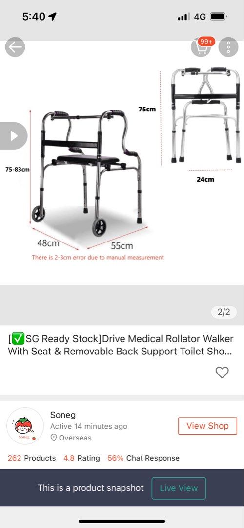 U shape walker, Health & Nutrition, Assistive & Rehabilatory Aids ...