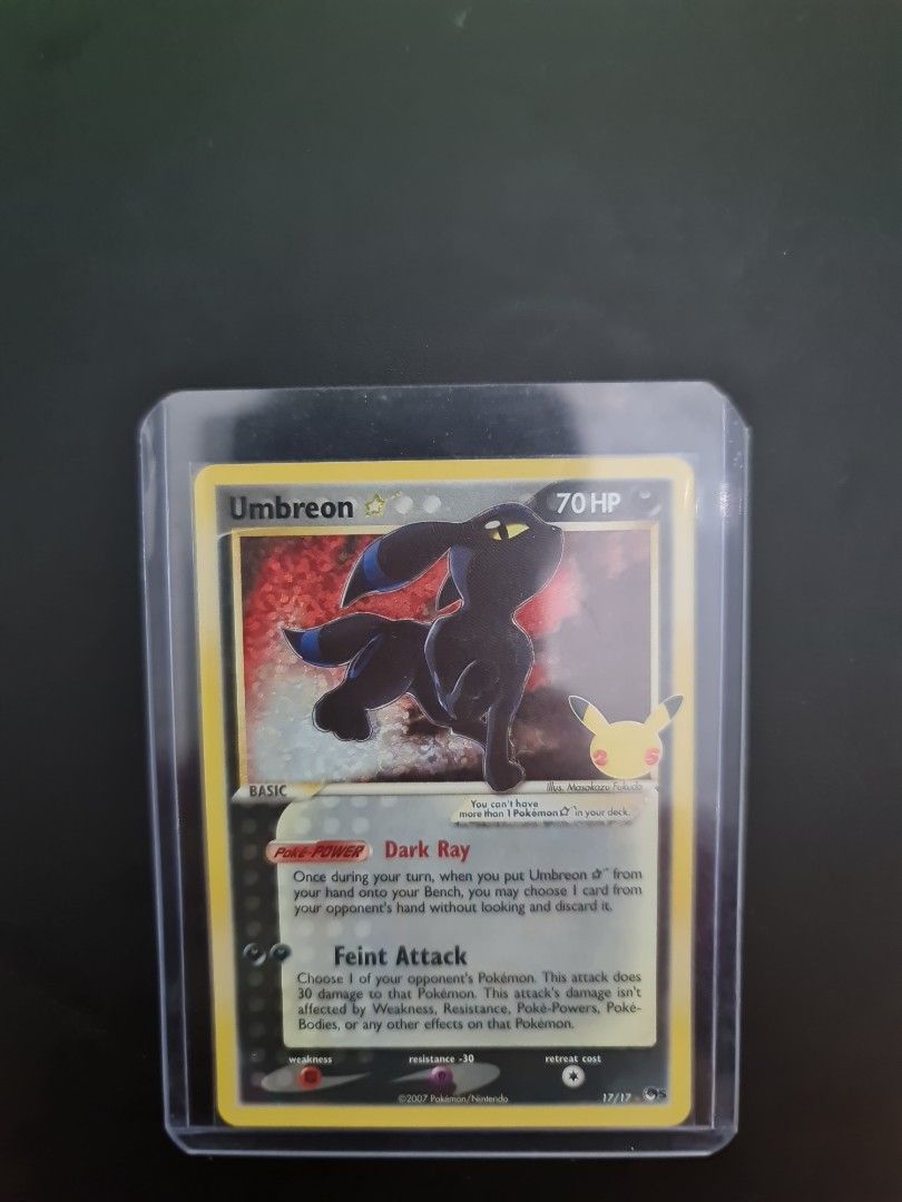 Umbreon gold star 17/17, Hobbies & Toys, Memorabilia & Collectibles ...