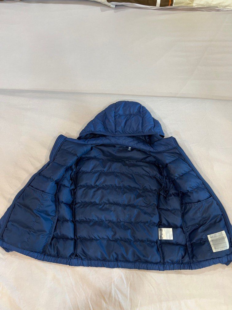 Uniqlo Boy Winter / Autumn Jacket in Dark Blue, Babies & Kids, Babies ...