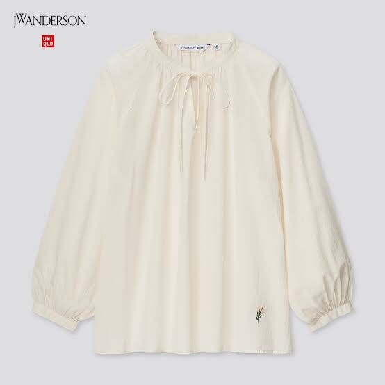 UNIQLO JW Anderson Blouse, Women's Fashion, Tops, Blouses on Carousell
