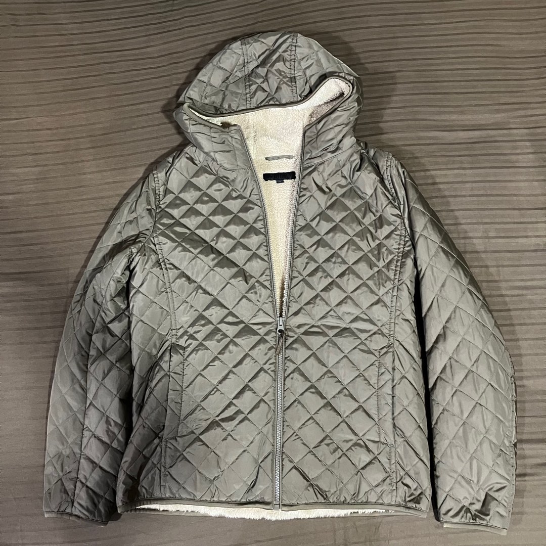 UNIQLO Women’s Fleece Inner Blouson Jacket (LARGE), Women's Fashion ...