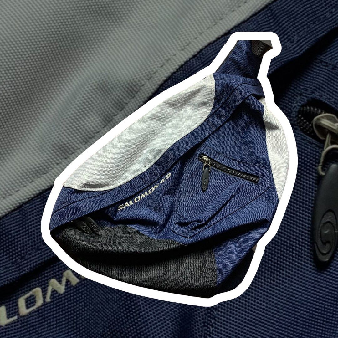 Vintage Salomon Tri-Harness Crossbody Bag, Men's Fashion, Bags, Sling ...