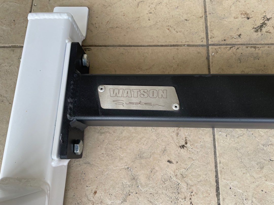 Watson power rack squat rack gym grip option revolving thin thick grip ...