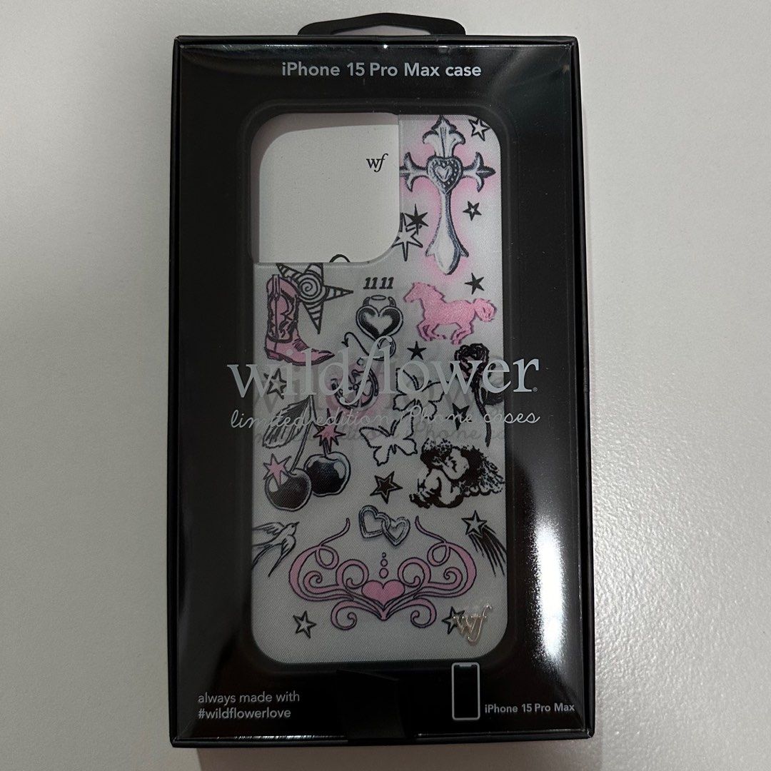 wildflower nessa barrett iphon 15 pro max case, Mobile Phones & Gadgets, Mobile & Gadget ...