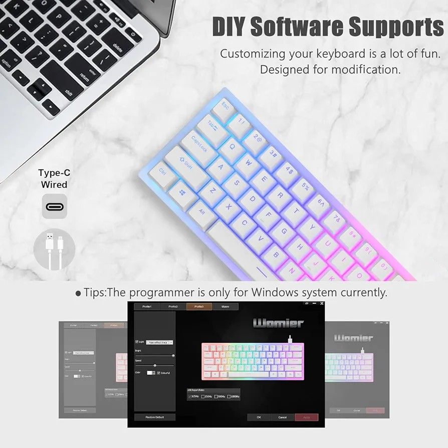 Womier K61 60% Mechanical Keyboard RGB, Computers & Tech, Parts ...
